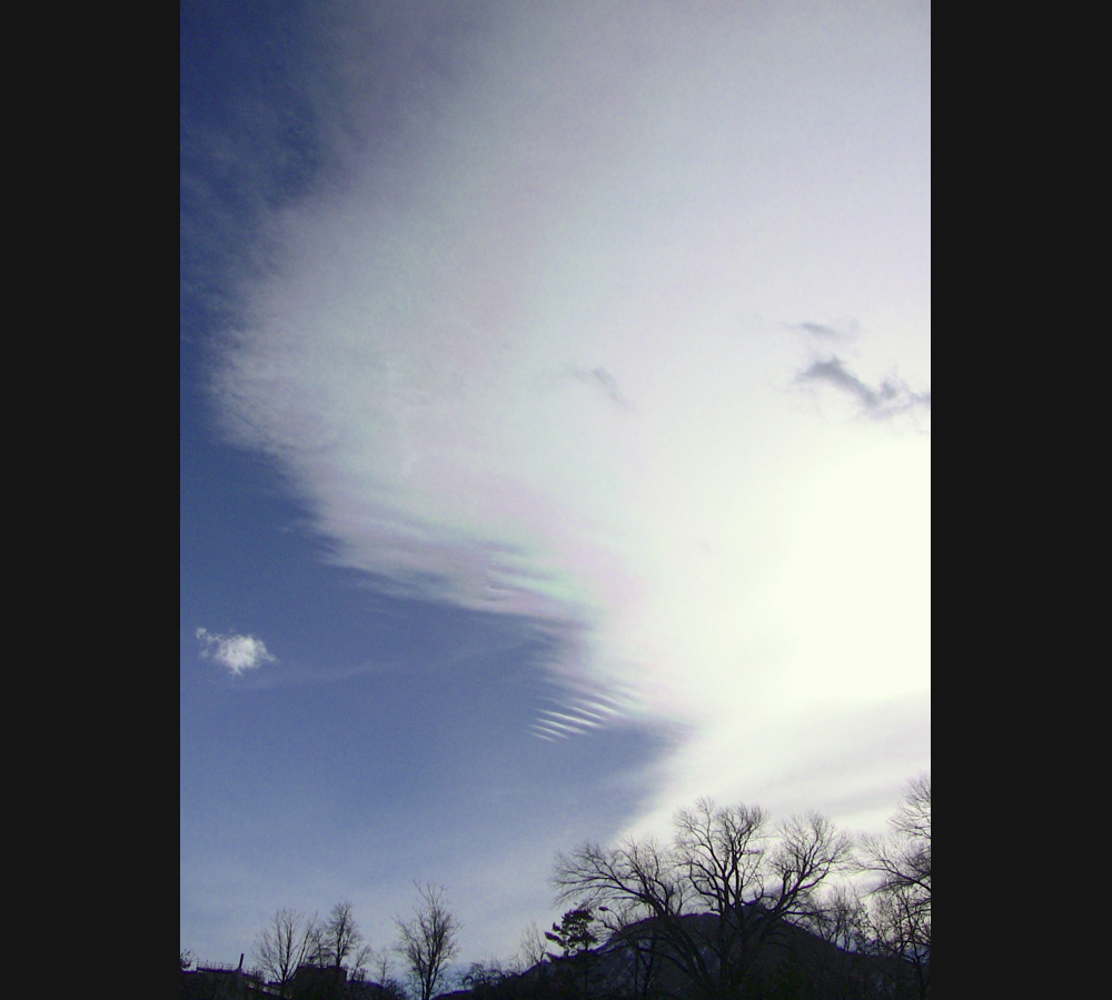 Altostratus, 2/14/2013, 5 pm, Boulder CO - Flow Visualization
