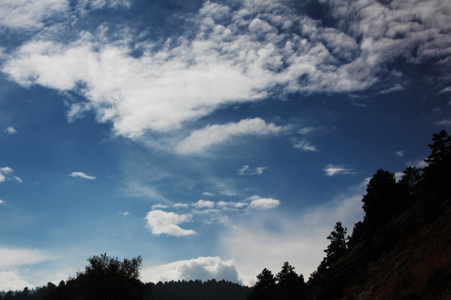Cumulus and altocumulus, Oct.5th, 2015 at 2 p.m. in Boulder CO. - Flow ...