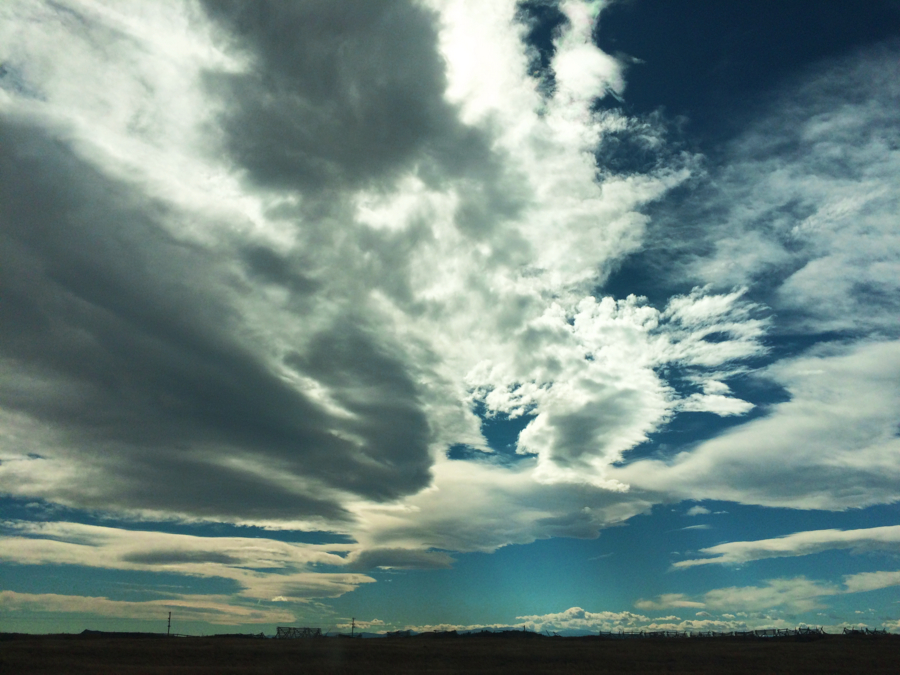 Altocumulus in Wyoming, between Laramie and Cheyenne, 10/11/15, 1:24 pm - Flow Visualization