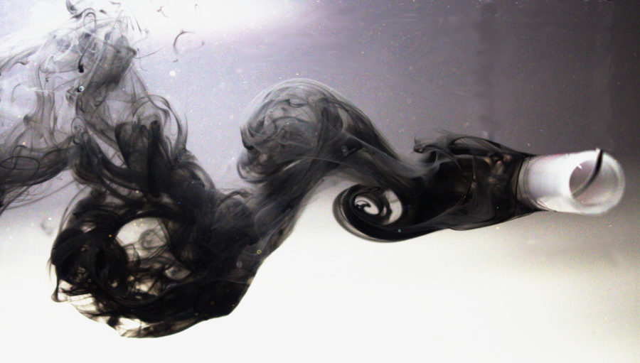 A Karman vortex street formed in the wake of a cylinder at Re=320 ...