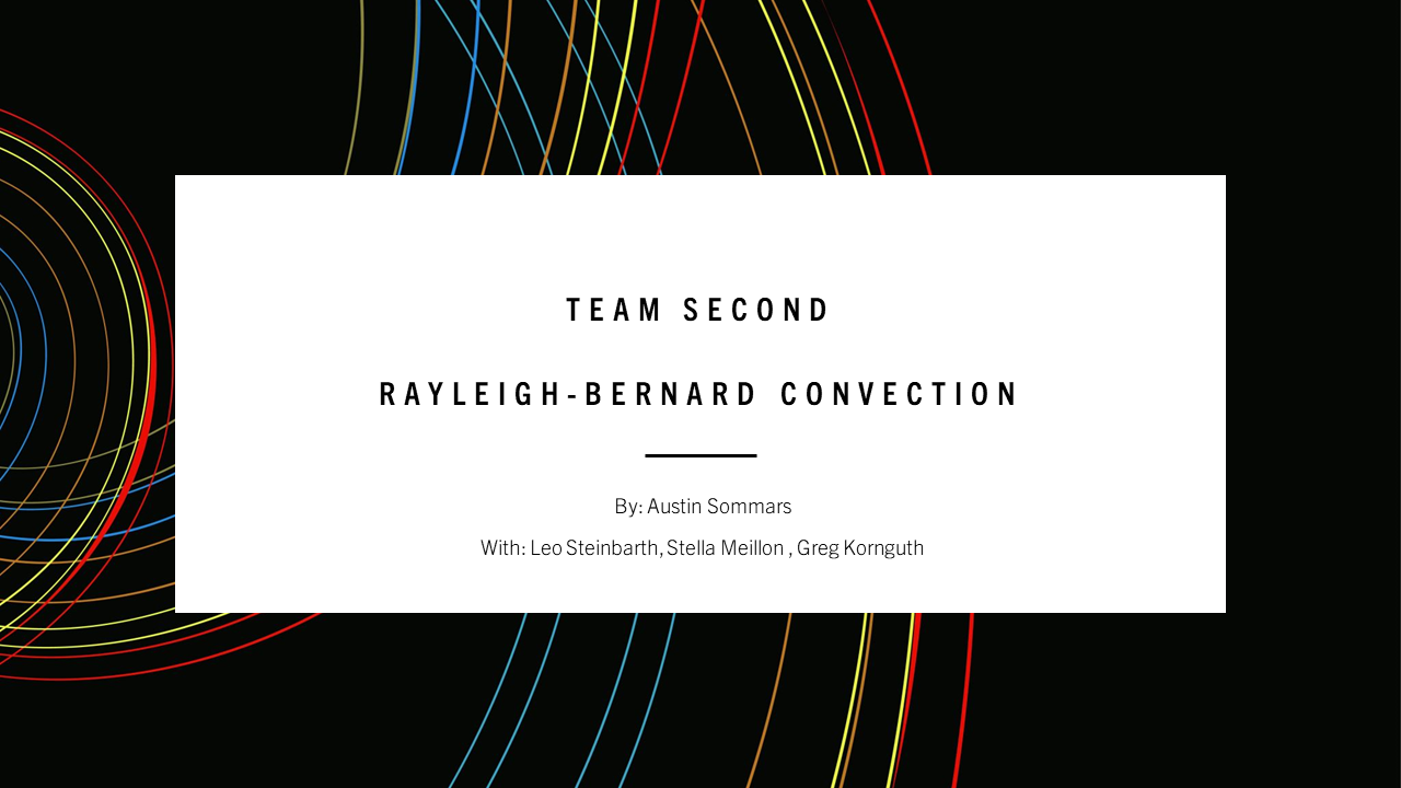 Team Second - Austin Sommars - Flow Visualization